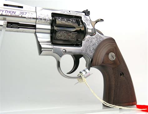 Sk Customs Exclusive Colt Python 3 Deep Engraved Polished Black Dlc Revolvers At Gunbroker Sk Customs Exclusive Colt Python 3 Deep Engraved Polished Black Dlc Revolvers At Gunbroker