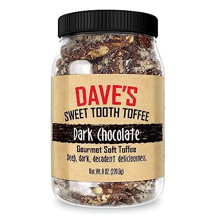 Amazon.com : Dave's Sweet Tooth Toffee, Dark Chocolate Flavor with Real ...