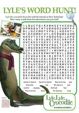 Lyle Lyle Crocodile 4 Fun Printable Activity Sheets Activities