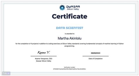 Martha Akinlolu On Linkedin Datascience Certifieddatascientist Machinelearning