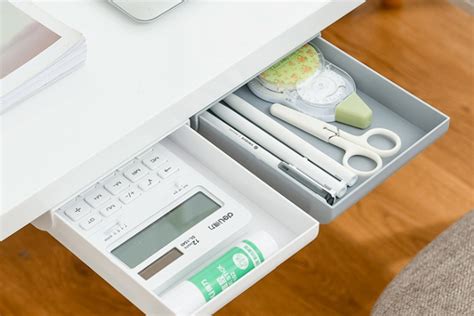 엘홈 시크릿 슬라이딩 책상 서랍소형대형 부착식 수납 히든서랍 위시버킷