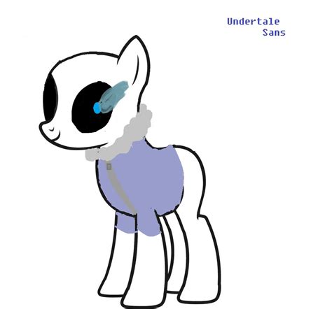 Sans As Mlp By Whitetiger32 On Deviantart