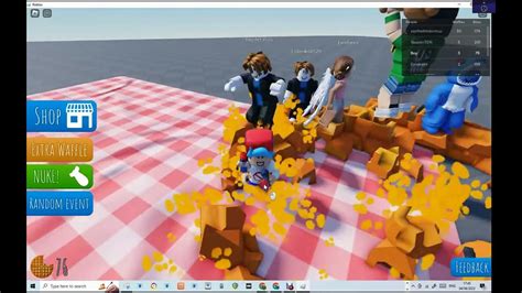 Eating A Huge Waffle In Roblox Roblox Eat A Huge Waffle Youtube