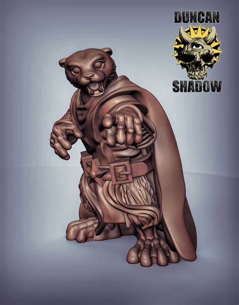 Otter Wizard 3d Models For Dungeons And Dragons And Board Rpgs By Duncan S