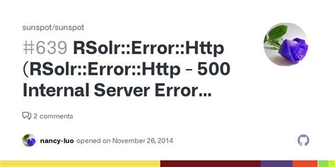 Rsolrerror Rsolrerror 500 Internal Server Error