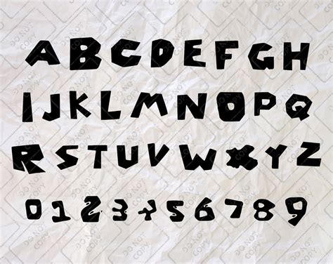 Roblox Game Font SVG Roblox Ttf Roblox Alphabet Video Game Etsy