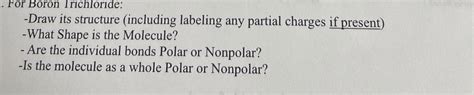[answered] For Boron Trichloride Draw Its Structure Including Labeling Kunduz