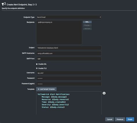 Endpoint Types Yellowbrick Data
