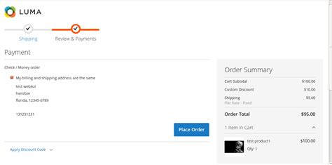 How To Set Custom Discount Or Fee At Cart In Magento