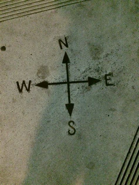 This Compass On The Sidewalk Rmildlyinfuriating