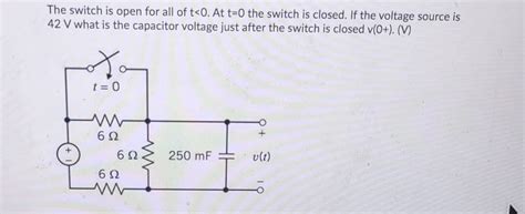Solved The Switch Is Open For All Of T
