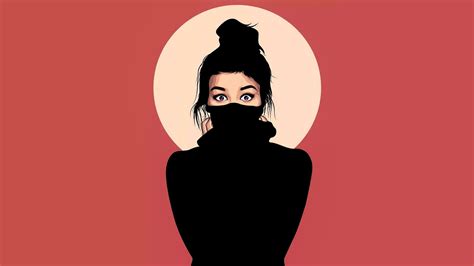 Рисунок девушка в платье на черно красном фоне · бесплатная фотография