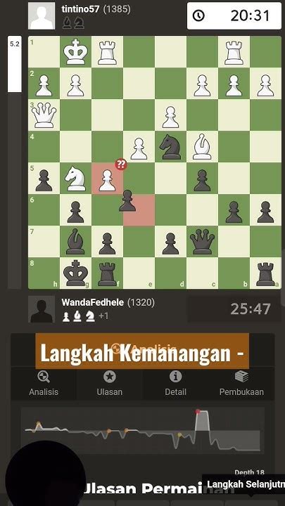 Langkah Menang Terlewatkan Chess Shorts Caturtalkindonesia Caturday Youtube