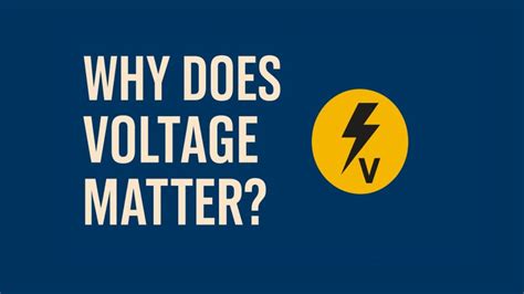 Why Does Voltage Matter