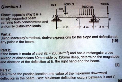 solved fig 1 4000 n 2m b 2000 n question 1 3000 n m shown opposite