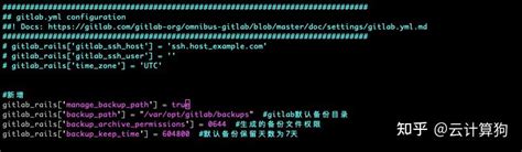 gitlab的自动定时备份 知乎
