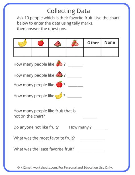 Graphing Worksheets First Grade