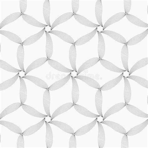 Linear Vector Pattern Repeating Abstract A Linear Leaf Each Circling