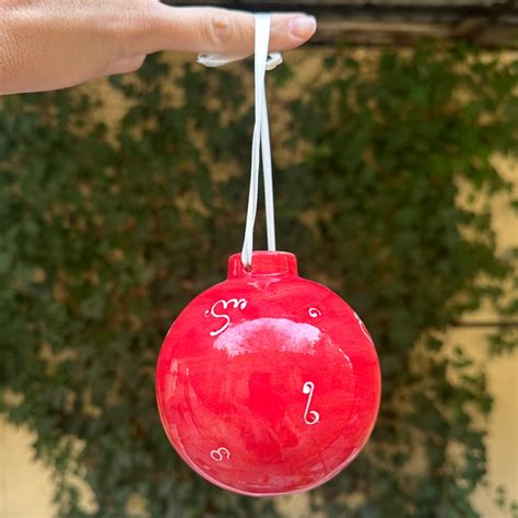 კომოდუსი ნაძვის ხის სათამაშო ბურთი 11 სმ Veli Store