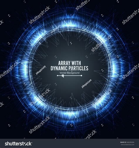 Array Vector Splash Emitted Particles Round Stock Vector Royalty Free 568285606 Shutterstock