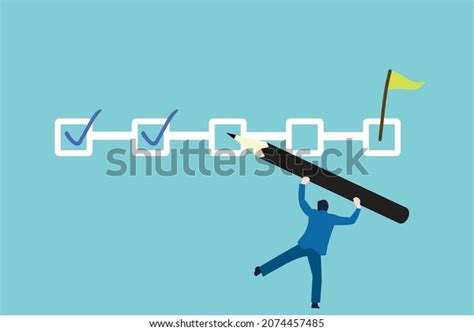 Project Tracking Goal Tracker Task Completion Stock Vector Royalty Free 2074457485 Shutterstock