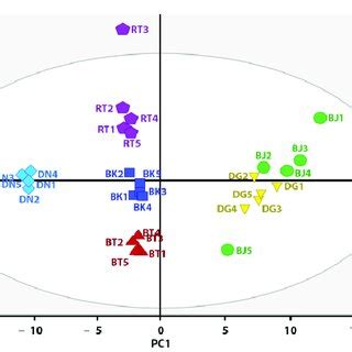Score Plot Of PCA Analysis Before Outlier Reduction Download Scientific Diagram