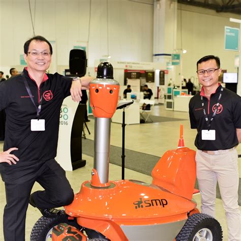 Smp Robotics S5 Security Robot Making Waves In Singapore Smp Robotics
