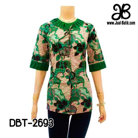 Model Blus Batik Modern Terbaru April Model Blouse Batik