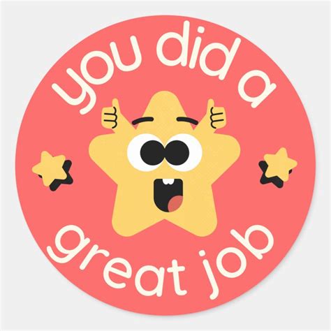 Best 13 Great Job Labels For Motivation Sticker Tags Positive Png