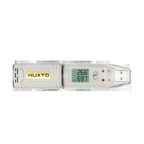 High Precision Usb Data Logger Temperature Humidity With 1 2 Aa 3 6v Lithium Battery