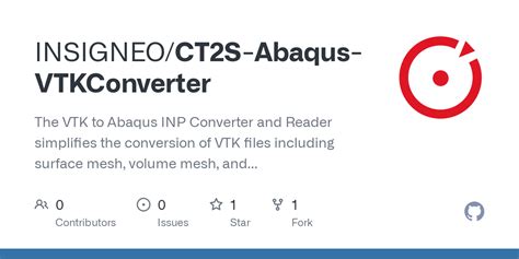 Ct S Abaqus Vtkconverter Volume Mesh With Material Properties Vtk To Inp Py At Main Insigneo