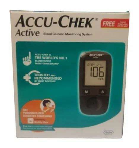 Accu Chek Active Gluco Meter For Hospital Days At Piece In Bhopal