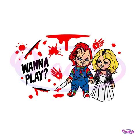 Chucky And Tiffany Drawing