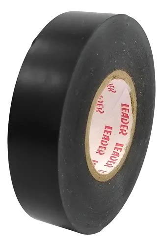 250 Cintas Eléctrica Aislante De Vinyl 18mm 18 3 Mts Leader Negro Liso