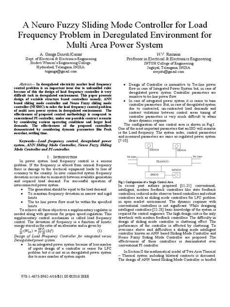 A Neuro Fuzzy Sliding Mode Controller For Load Frequency Problem In Deregulated Environment For