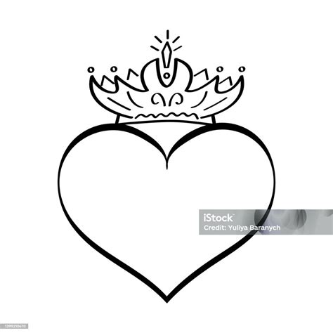 스케치 스타일로 장식 된 하트 벡터 왕과 여왕 표지판 낙서 결혼식 아이콘 손으로 그린 몬라 공주 개체 그룹에 대한 스톡 벡터 아트 및 기타 이미지 Istock