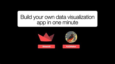 Build Your Own Data Visualization App In One Min With Pygwalker And Streamlit Youtube