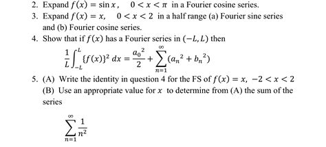 solved 2 expand f x sinx 0