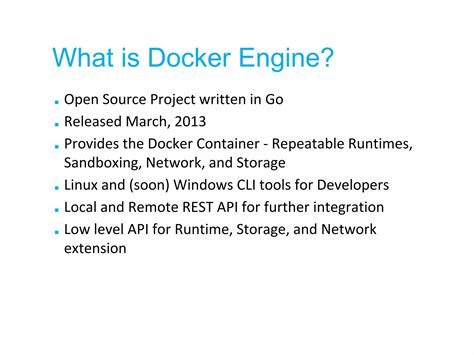 Introduction To Docker PPT