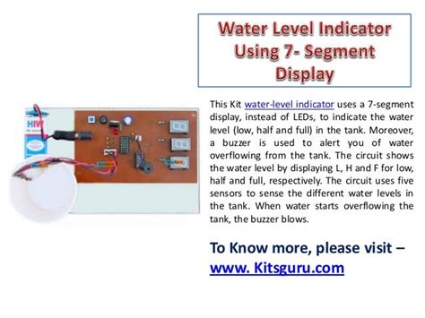 water level indicator using 7 segment display