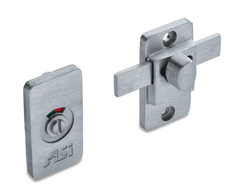 Chrome Plated Brushed Zamac Indicator Slide Latch Optional ASI Global Partitions