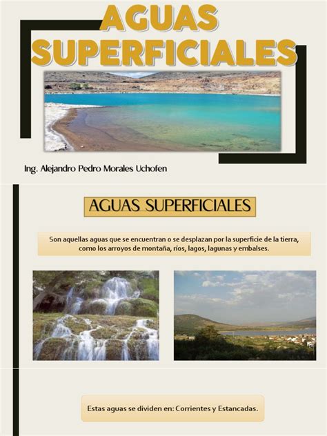 Tipos Y Características De Aguas Superficiales Pdf Lago Río