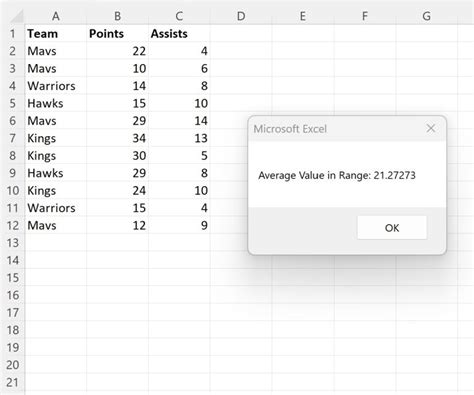 Vba How To Calculate Average Value Of Range
