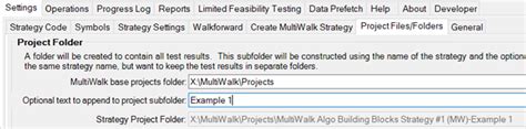 Using Algo Building Blocks And Fixed Input Parameters Multiwalk