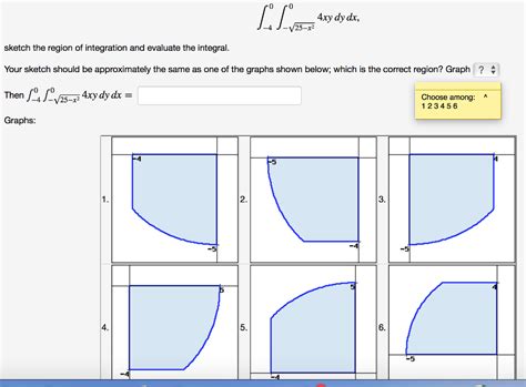 solved sketch the region of integration and evaluate the