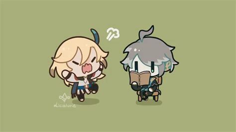 Alhaitham And Kaveh Genshin Impact Drawn By Licialurie Danbooru