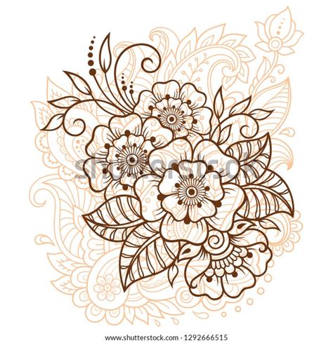 How To Draw Henna Flowers
