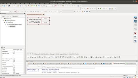 wxwidgets ubuntu下安装 配置 编译 创建项目 实现“hello world”（codeblocks）详细图文教程 wx3 0