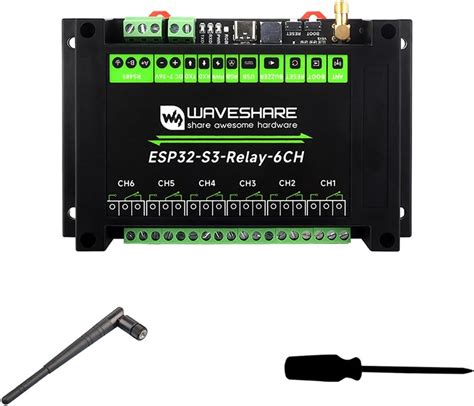 Amazon Com Waveshare Industrial 6 Channel ESP32 S3 WiFi Relay Module Supports WiFi Bluetooth