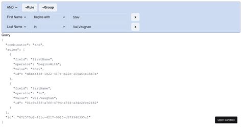 React Querybuilder Chakra Example Codesandbox React Querybuilder Chakra Example Codesandbox